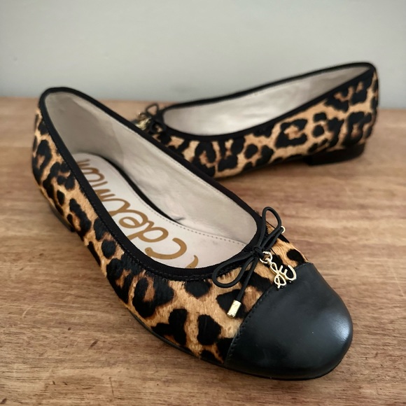 Sam Edelman | Shoes | Sam Edelman Sara Leopard Print Cap Toe Leatherfur ...